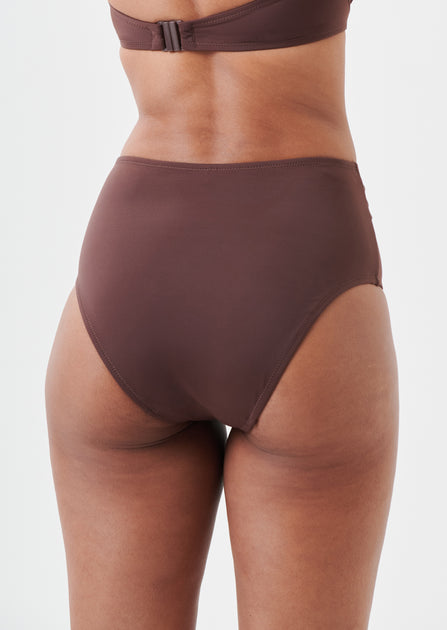 Boudoir Beach Mocha High Waist Bikini Brief – Miss Mandalay