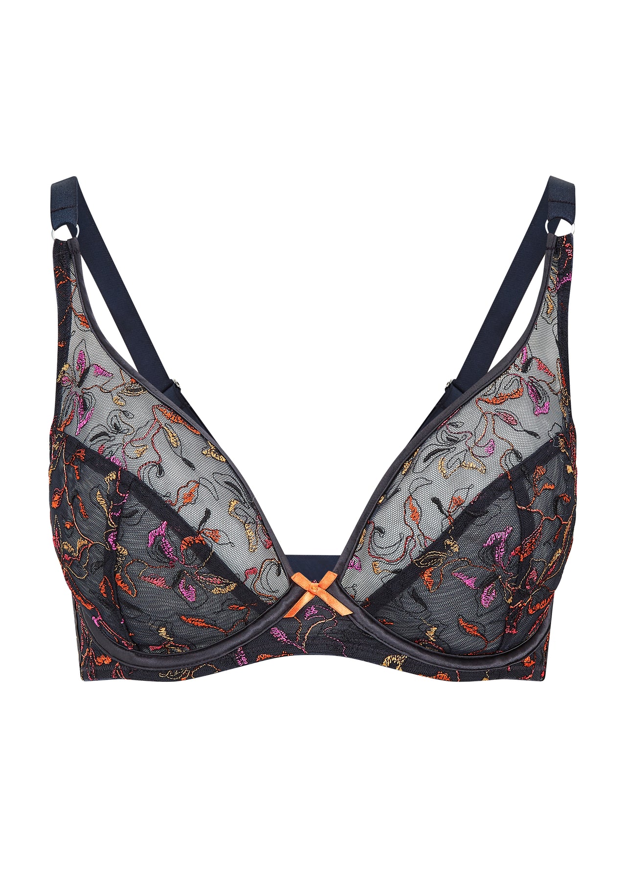Zinnia Ink Floral Underwired Plunge Bra – Miss Mandalay
